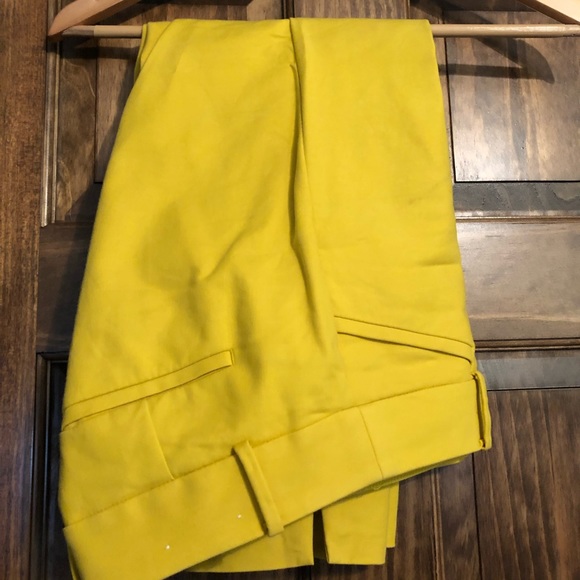 LOFT | Pants & Jumpsuits | Yellow Capri Pants | Poshmark
